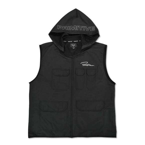 Primitive | Jackets & Coats | Primitive Titan Hooded Black Vest | Poshmark